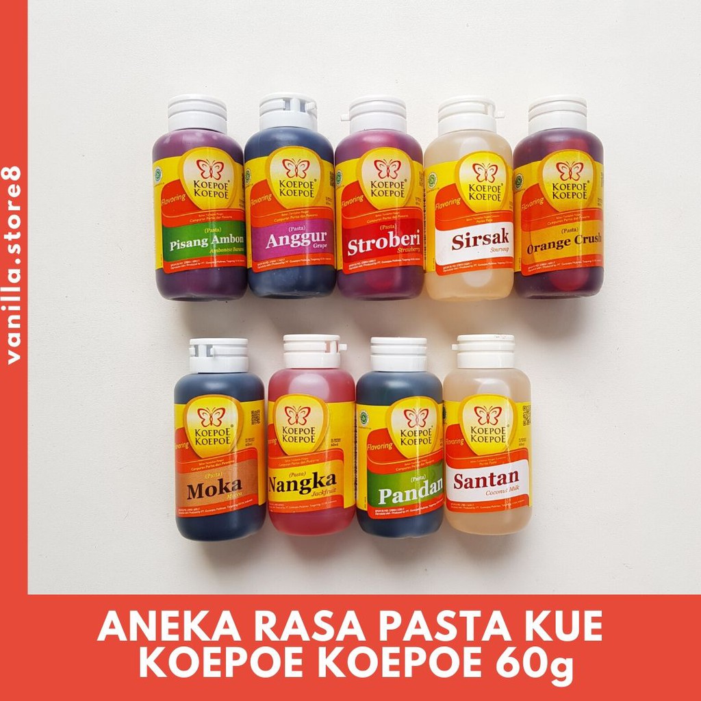 Jual KOEPOE KOEPOE PASTA PERISA KOMPLIT ALL VARIAN 60ml | Shopee Indonesia