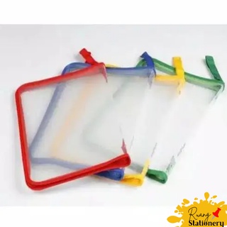 Jual Map Plastik Jinjing Kancing/Zipper Resleting Transparan Per Pcs ...