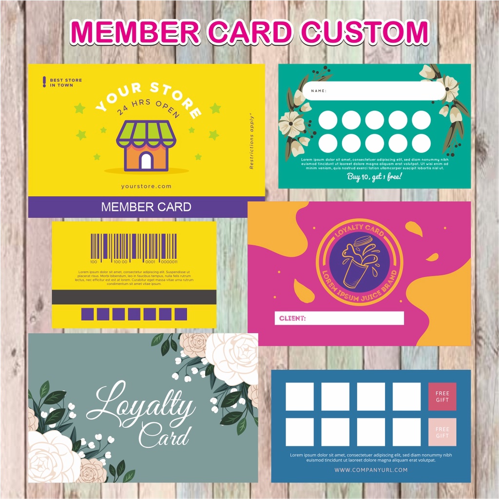 Jual Kartu Member/Kartu Ucapan/CUSTOM Indonesia|Shopee Indonesia