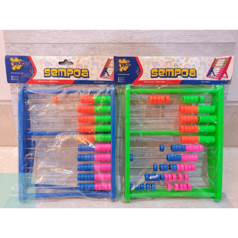 Jual Sempoa Merk RKC Bahan Tebal Mainan Berhitung / Semphoa Warna ...