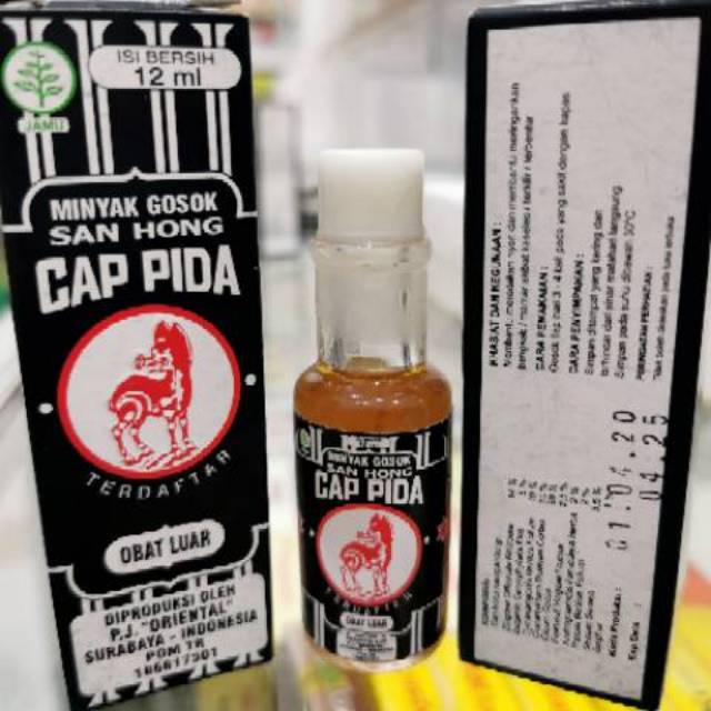 Jual Minyak SAN HONG CAP PIDA 12 ml minyak sanhong minyak gosok Encok ...