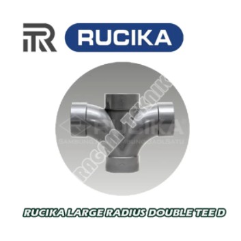 Jual Rucika Large Radius Double Tee 4" x 4" inch D WLT TY Dobel PVC Y Branch Sambungan Fitting ...