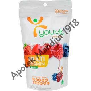 Jual Youvit Multivitamin For Adult 30 Gummies - Multivitamin Gummy Dewasa Rasa Mix Berry ...