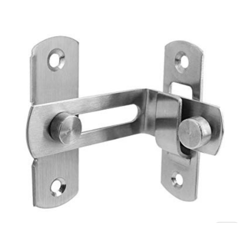 Jual Grendel kait model siku L dan slot kuncian pintu geser | Shopee ...