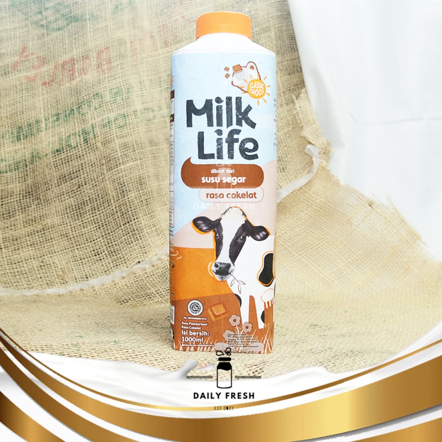 Jual MILK LIFE FRESH MILK CHOCOLATE 1 LITER SUSU SEGAR COKELAT | Shopee ...