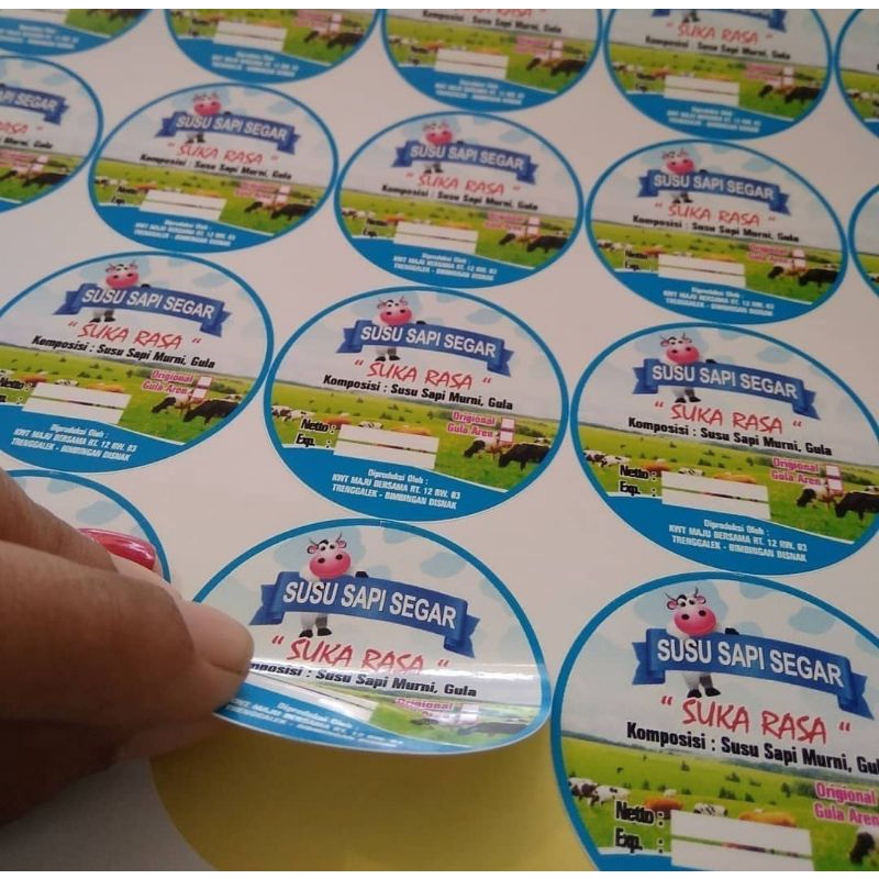 Jual Custom stiker olshop Cetak Stiker Label Bulat Toko Olshop Kue ...