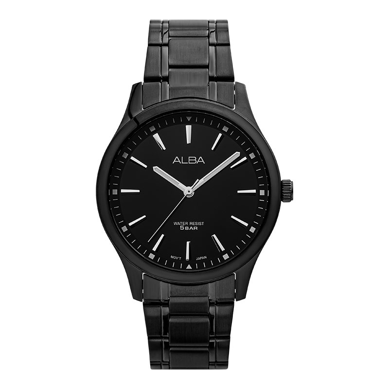 Jual Jam tangan Pria Alba Prestige ARX005X1 Men Black Dial Black ...