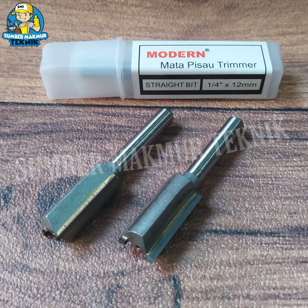 Jual Mata Profil Kayu Straight Bit Router 1/4 x 1/2 inch ( 12 mili ...