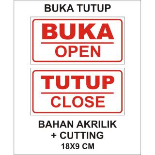 Jual BUKA TUTUP / OPEN CLOSE Akrilik | Shopee Indonesia
