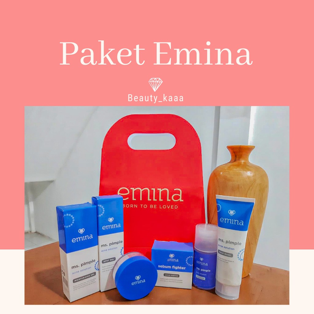 Jual Emina Paket Ms Pimple Acne Solution Series Murah (Beautyka ...