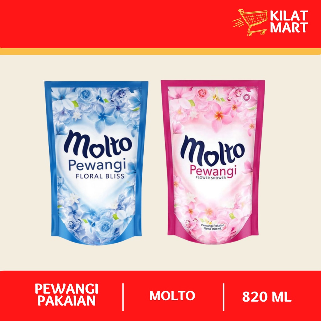 Jual Molto 820ml Pelembut Pewangi Pakaian Pouch Refill 820 ml | Shopee ...