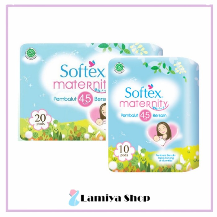 Jual Softex Maternity 45 cm 10's 20's | Softex Pembalut Bersalin 45 cm | Shopee Indonesia
