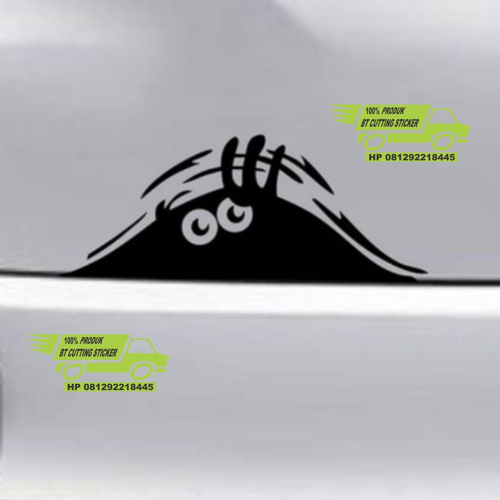Jual Stiker Mobil Cutting Sticker Mobil MONSTER PEEKING sticker mobil ...