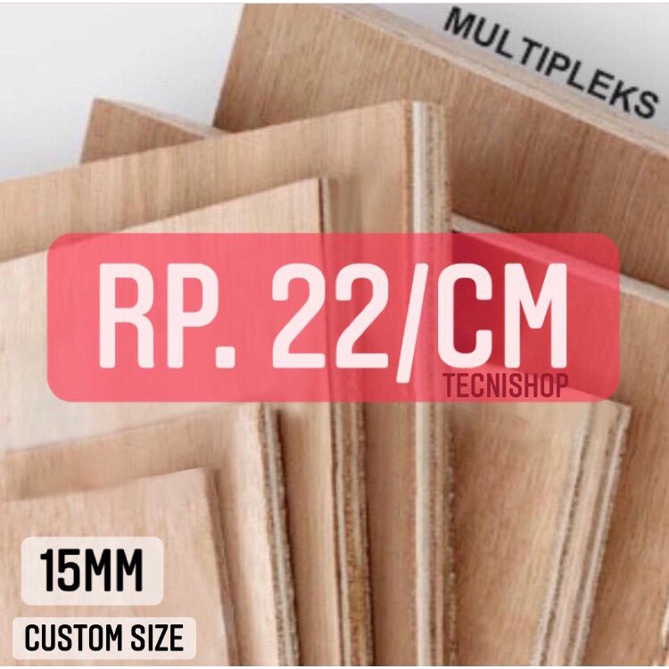 Jual Tripleks / Multipleks 15mm custom potongan sesuai ukuran | Shopee ...