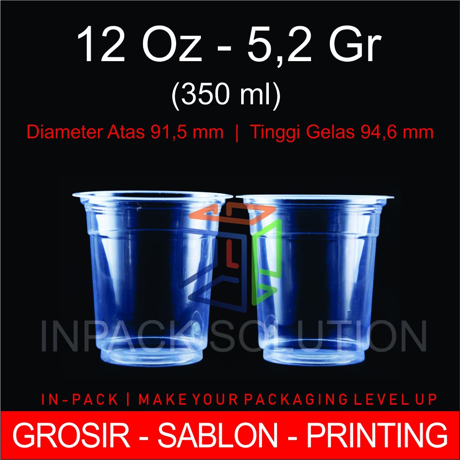 Jual Gelas Cup plastik 12 14 16 Oz GROSIR murah | Shopee Indonesia