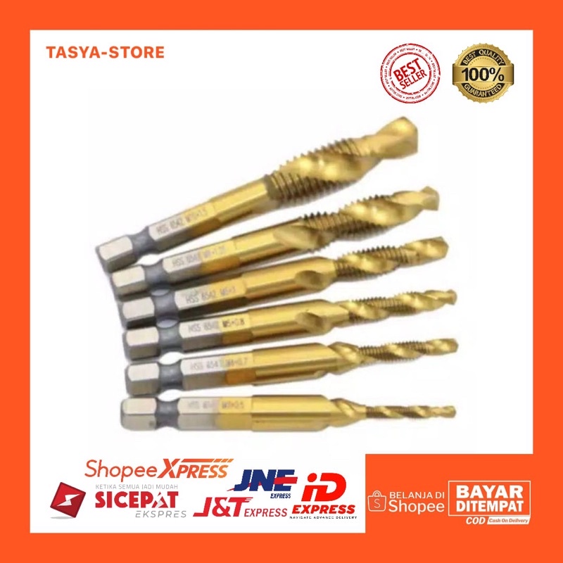 Jual MATA BOR DRILL BIT COUNTERSINK HSS M3-M10 6PCS | Shopee Indonesia
