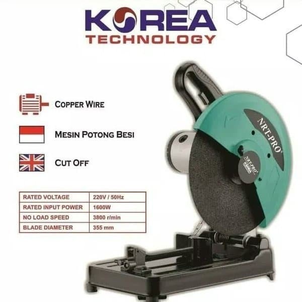 Jual mesin potong besi tulang / mesin cut off 14inch NRT 2414HD / mesin 14 inchi potong besi ...