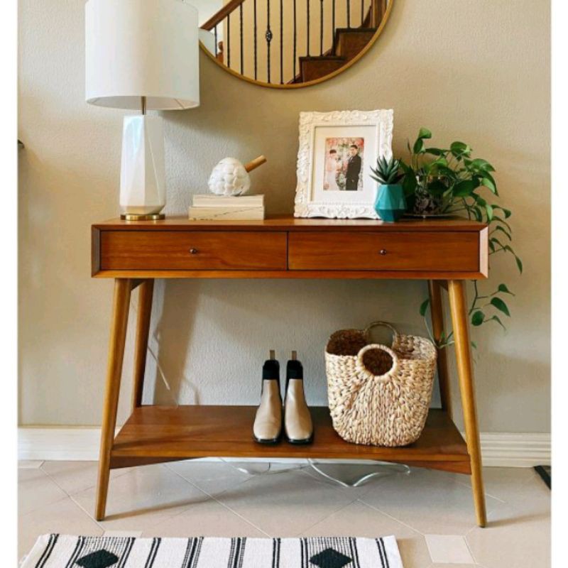 Jual Meja console minimalis jati, meja konsol kayu jati, konsul retro ...