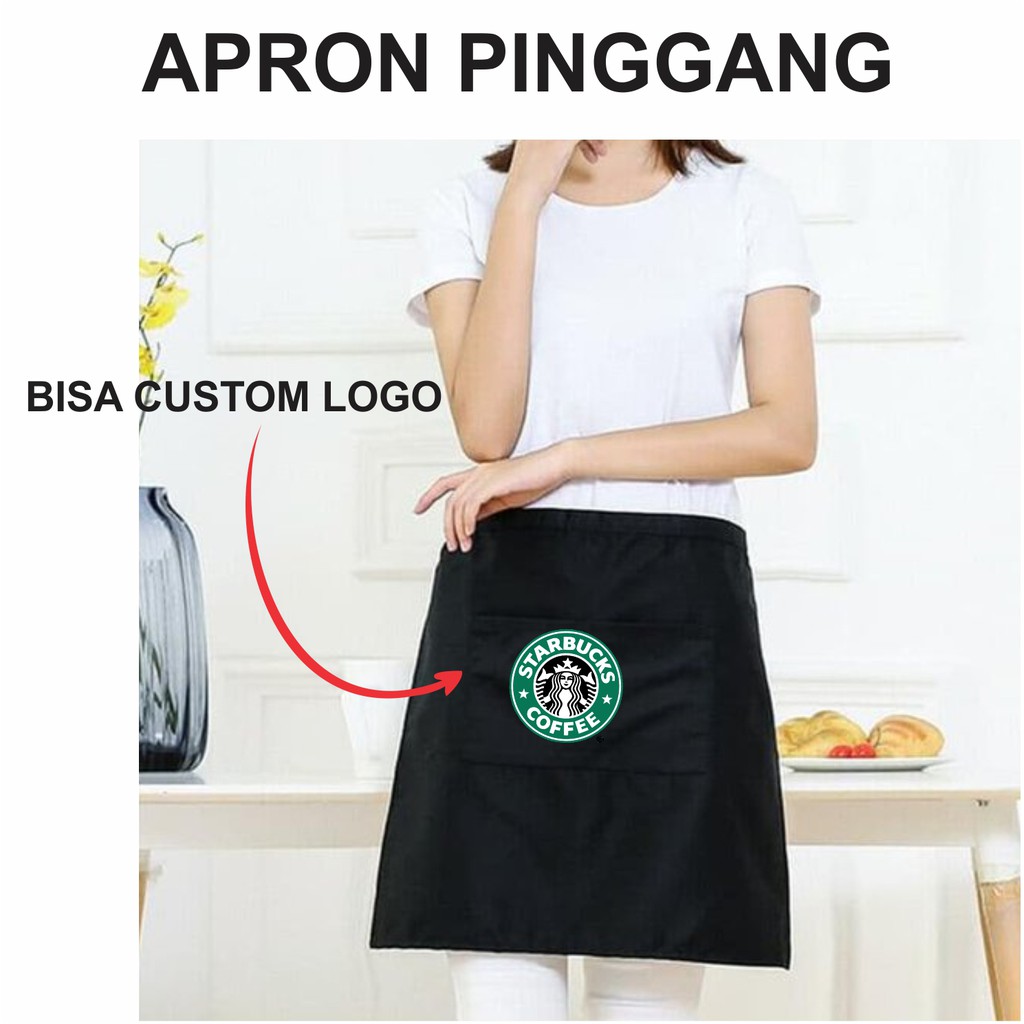 Jual Apron/Celemek Pinggang, Apron Half Body, Apron Setengah Badan ...