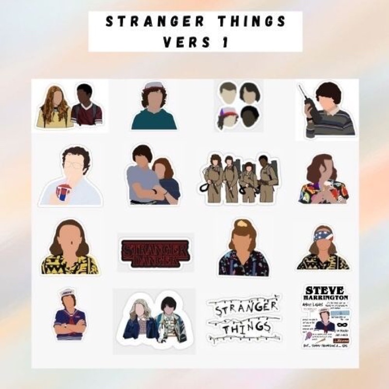Jual STRANGER THINGS stickers | aesthetic stickers stranger things ...