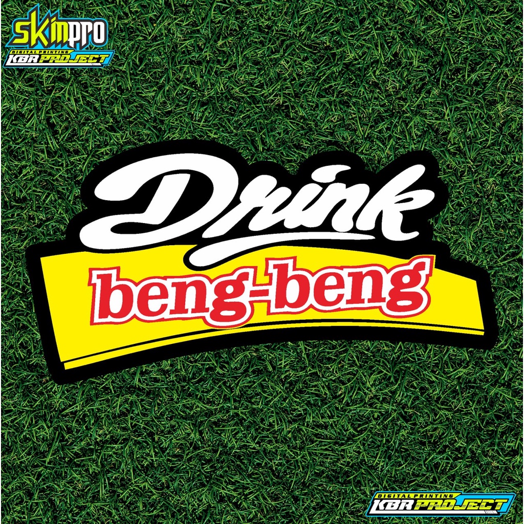 Jual Stiker Sticker Case Phone Logo DRINK BENG BENG Brand Band ...