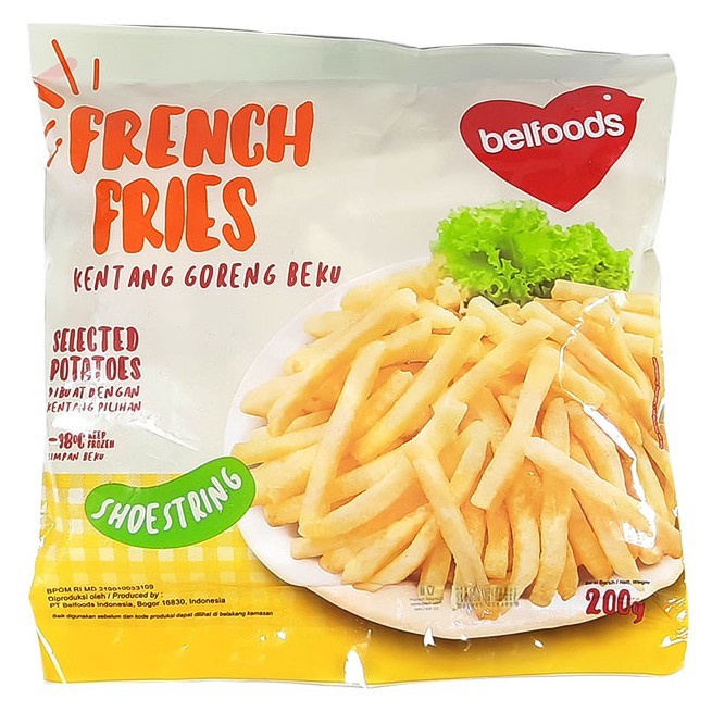 Jual Belfoods French Fries Shoestring 200 gr | Kentang Goreng ...