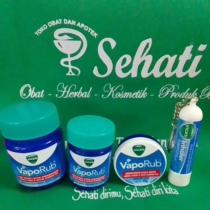 Jual VICKS VAPORUB/INHALER 10GR/25GR/50GR | Shopee Indonesia
