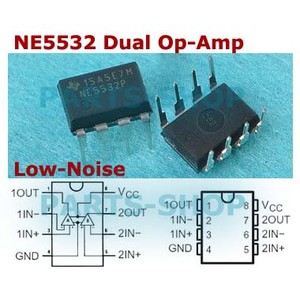 Jual NE5532 IC Op-amp NE5532P Dual Low-Noise Operational Amplifiers DIP-8 | Shopee Indonesia