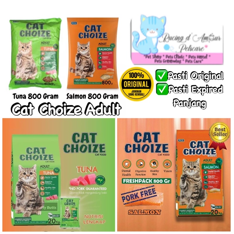Jual Makanan Kucing HALAL dan Murah Cat Choize Aroma kucing pasti suka ...