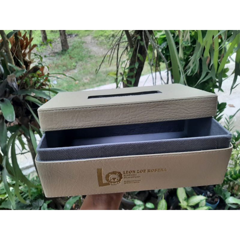 Jual Tissue Box Souvenir Unik Anak Lahiran Tempat Tisue Pu Leather ...