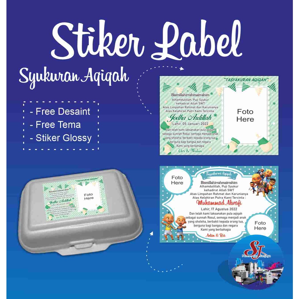 Jual Stiker Label Syukuran Aqiqah | Shopee Indonesia