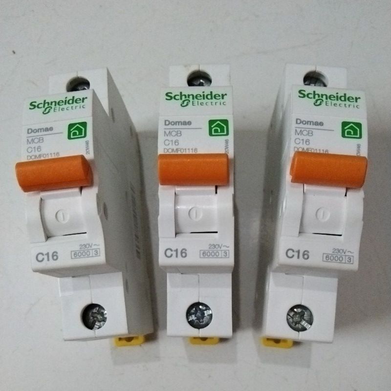 Jual MCB Schneider C16/ 16Ampere/ 230Volt /3,680Watt | Shopee Indonesia