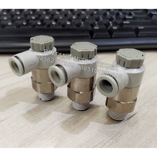 Jual SMC AS2201F-02-08SA FLOW CONTROL SPEED CONTROL SMC 1/4" x 8MM | Shopee Indonesia