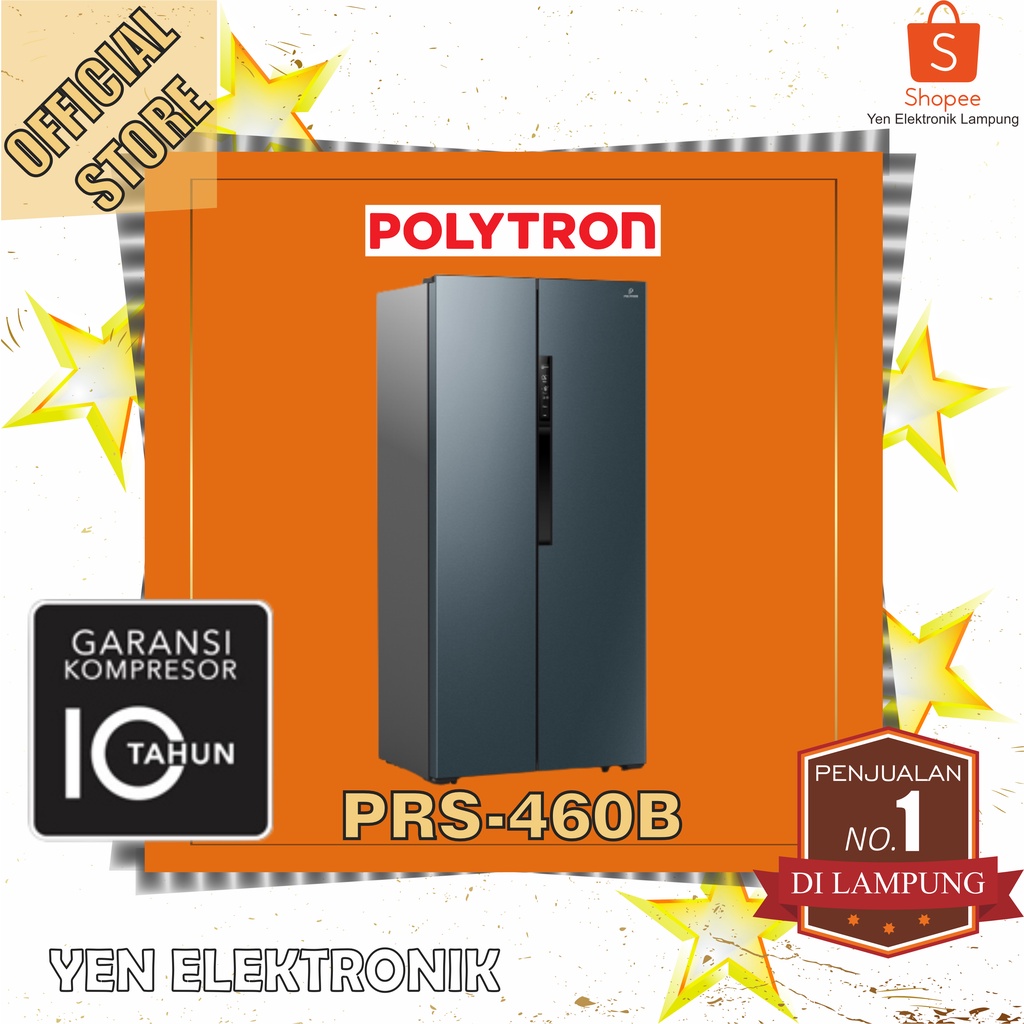 Jual Kulkas Polytron PRS 460 Side By Side Belleza Inverter 460 Liter ...