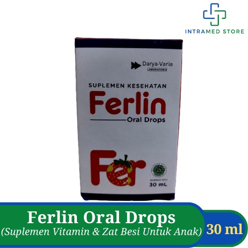 Jual Ferlin Oral Drops 30 ml - Suplemen Vitamin & Zat Besi Untuk Anak ...