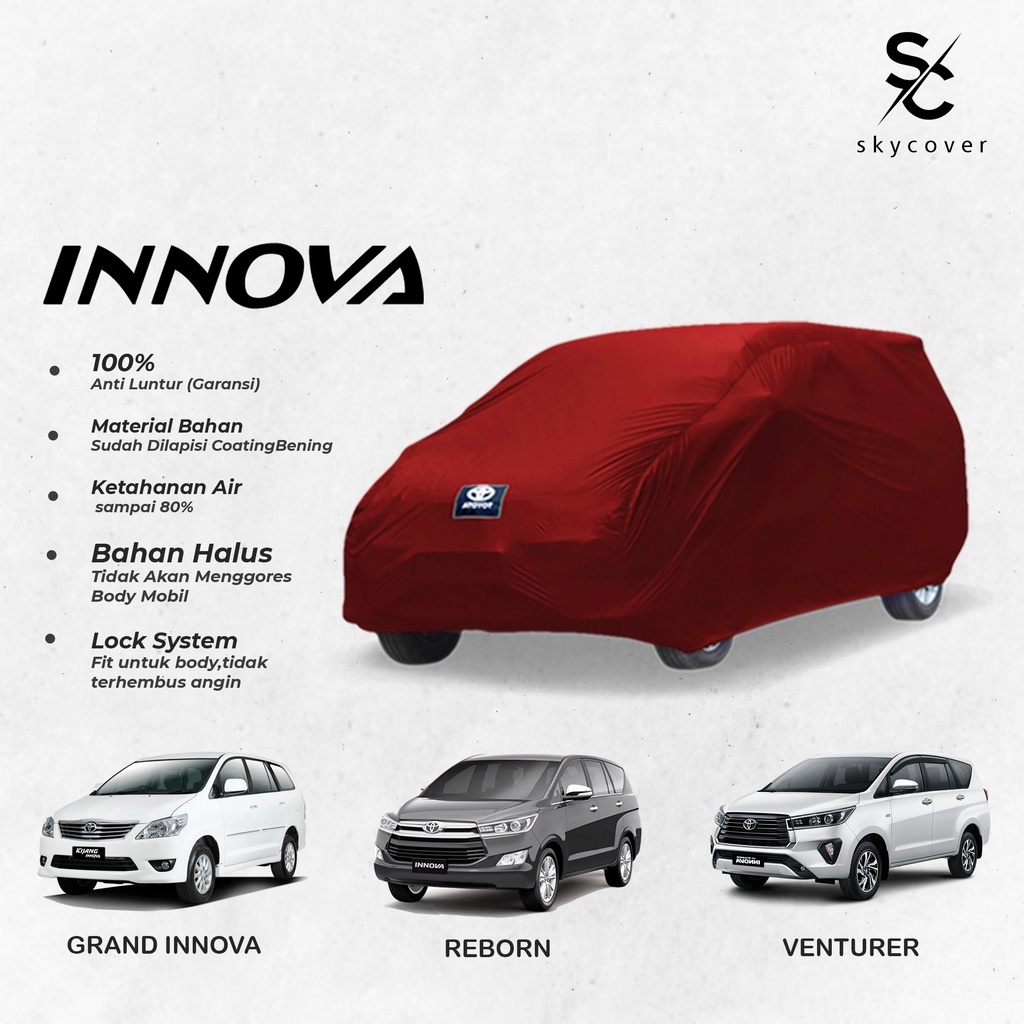 Jual Cover Mobil Innova Reborn / Sarung Mobil Innova Reborn / Selimut ...