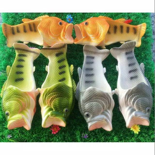 Jual Sendal Bentuk Ikan Ukuran Dewasa, Sendal Lucu dan Unik Indonesia ...