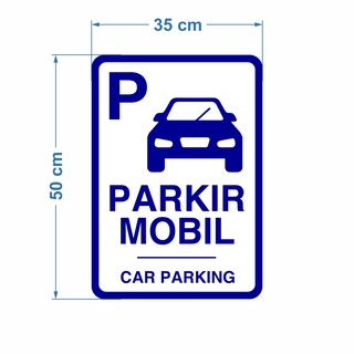 Jual RAMBU SIGN SIGNAGE PARKIR MOBIL 35CM X 50CM PLAT ALUMUNIUM ...