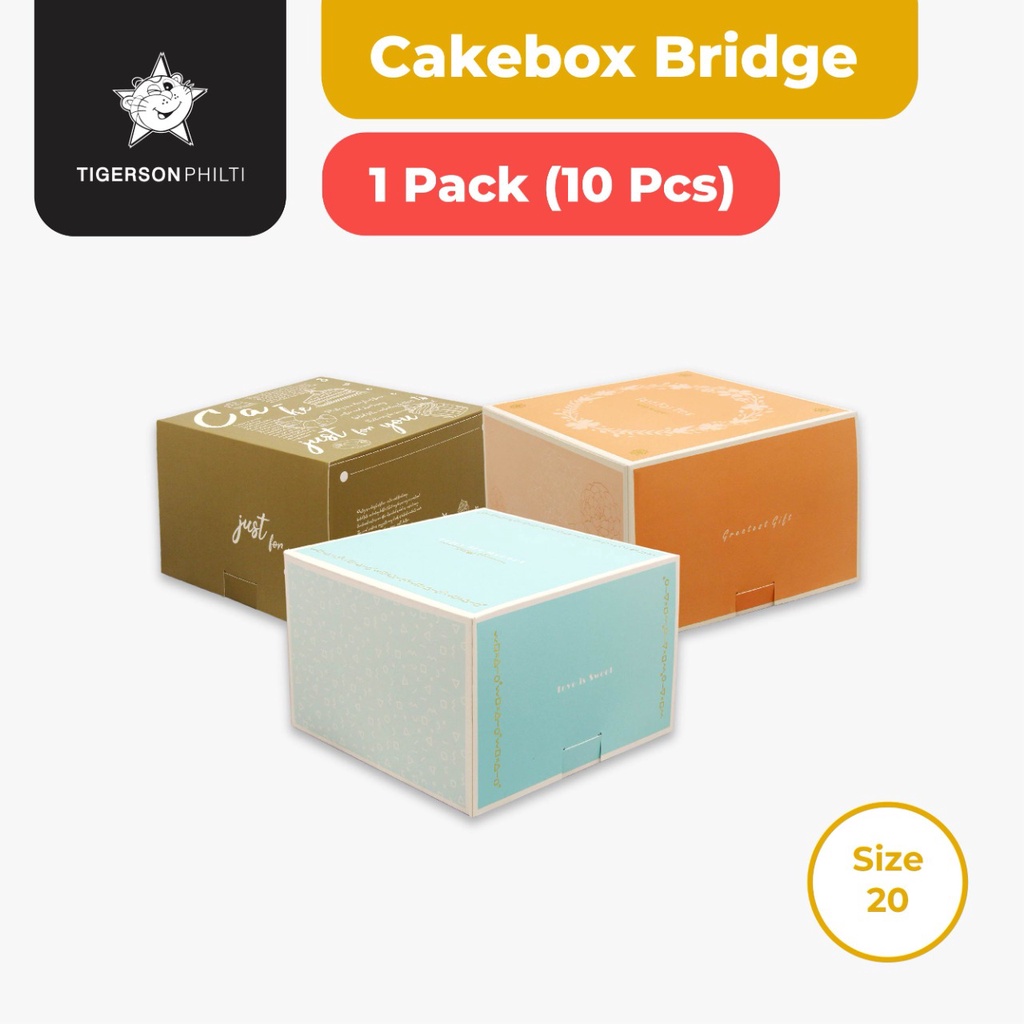 Jual Cake Box/Packaging kue/kotak Kue/kemasan kue Bridge uk 20 cm ...