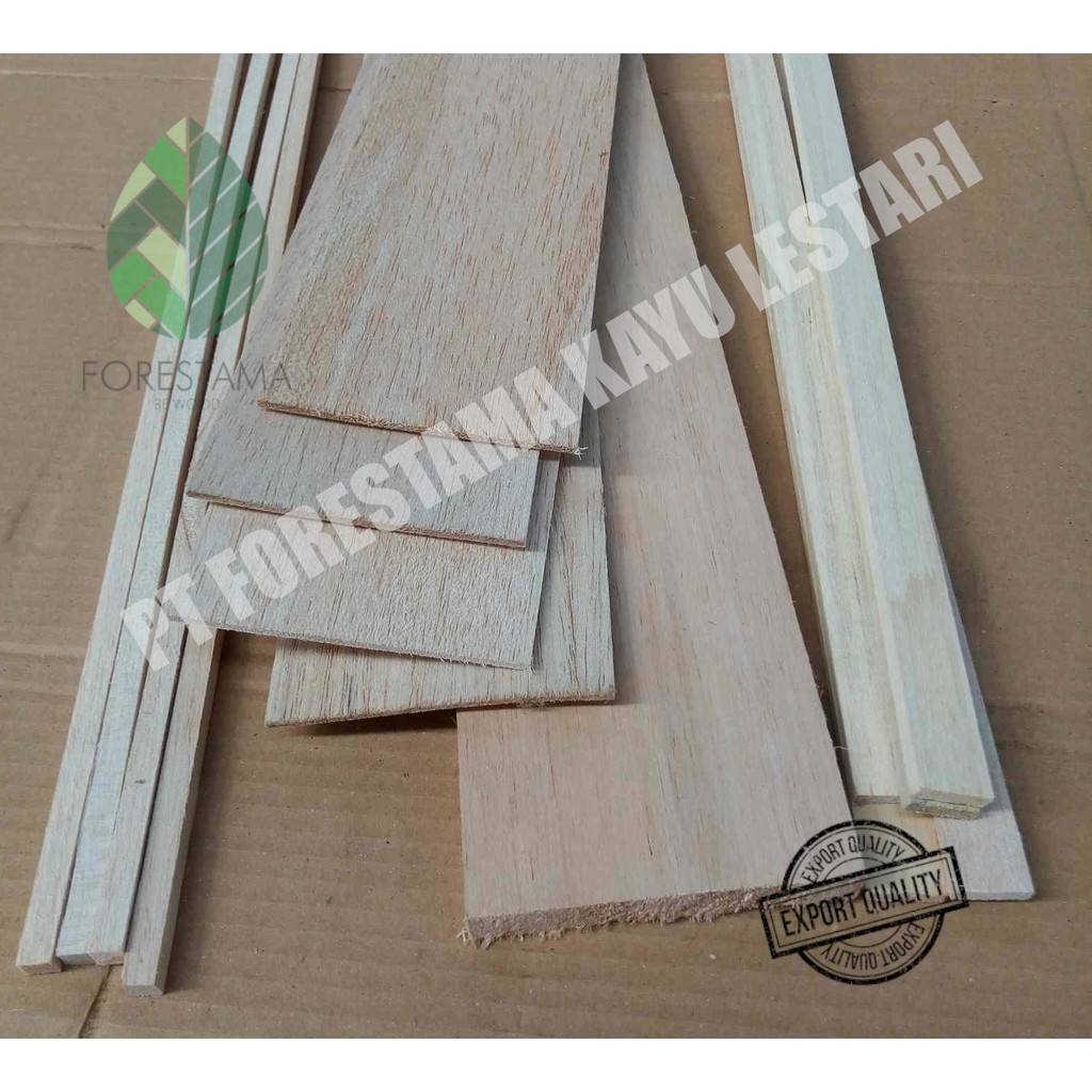 Jual kayu balsa (balsa sheet 5x100x1000mm) Indonesia|Shopee Indonesia