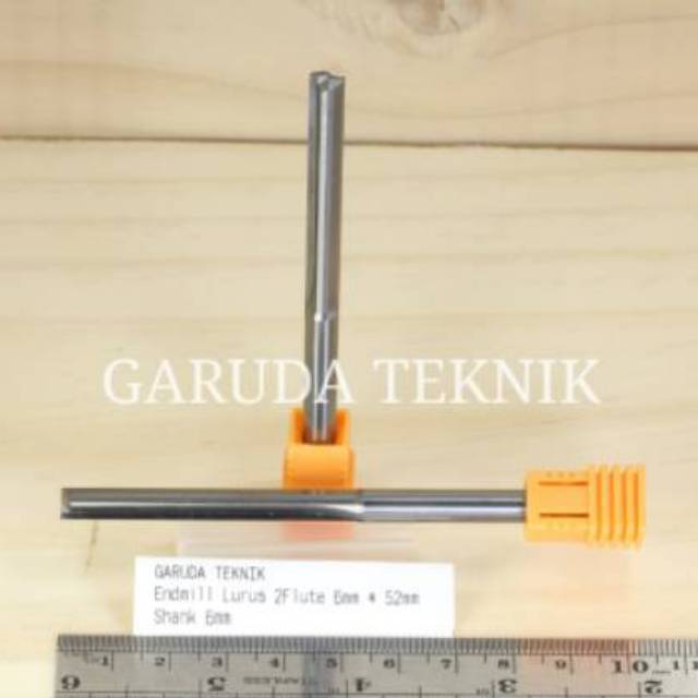 Jual Mata ROUTER BIT CNC 2Flute Lurus 6mm straight flute ROUTER BITS ...