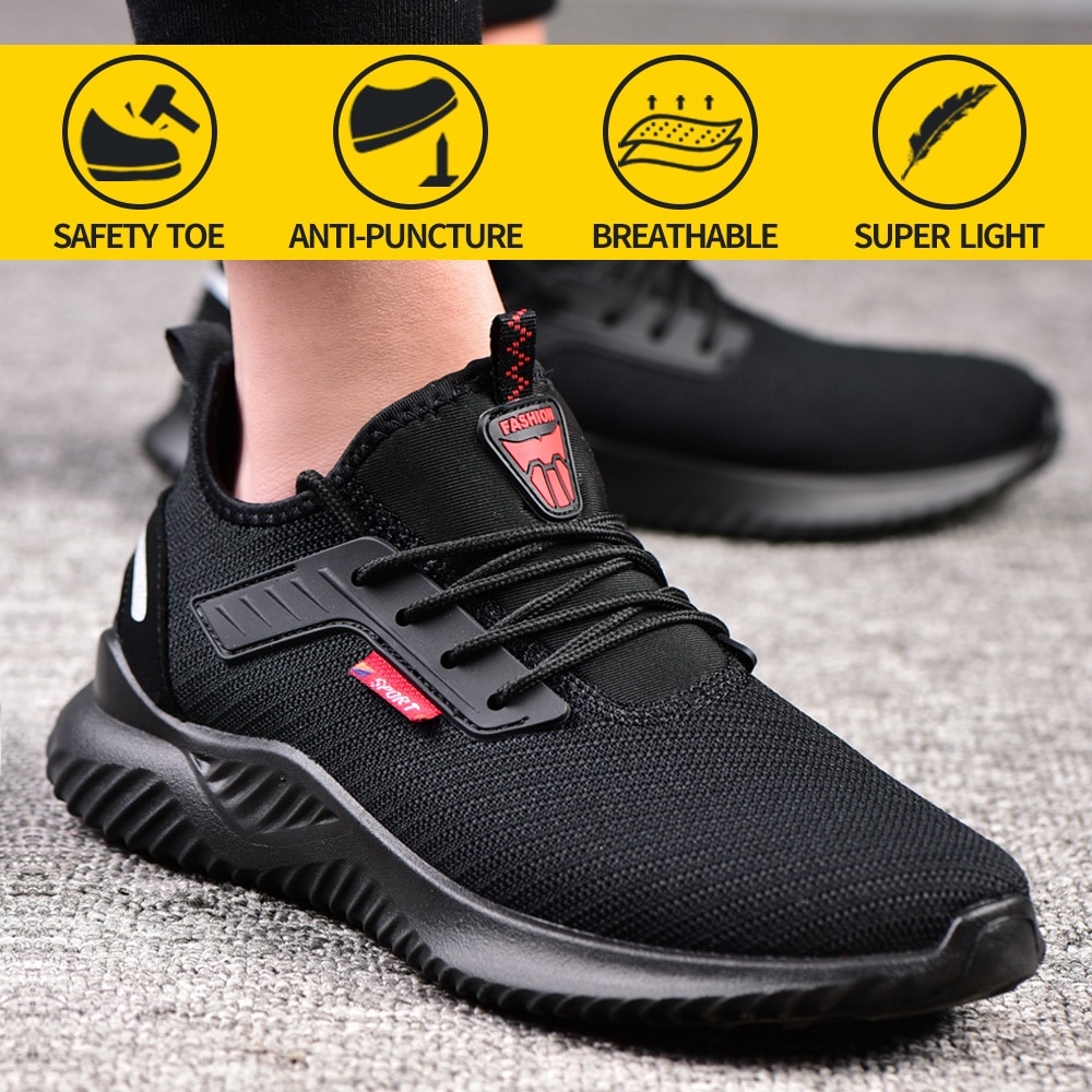 Jual Sepatu safety terbaik ringan anti tusukaan hantaman model sporty ...