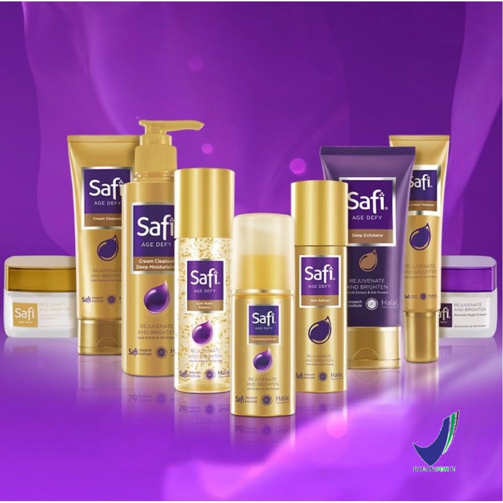 Jual SAFI Age Defy Gold Water Essence/ Serum/ Cleanser/ Youth Elixir ...