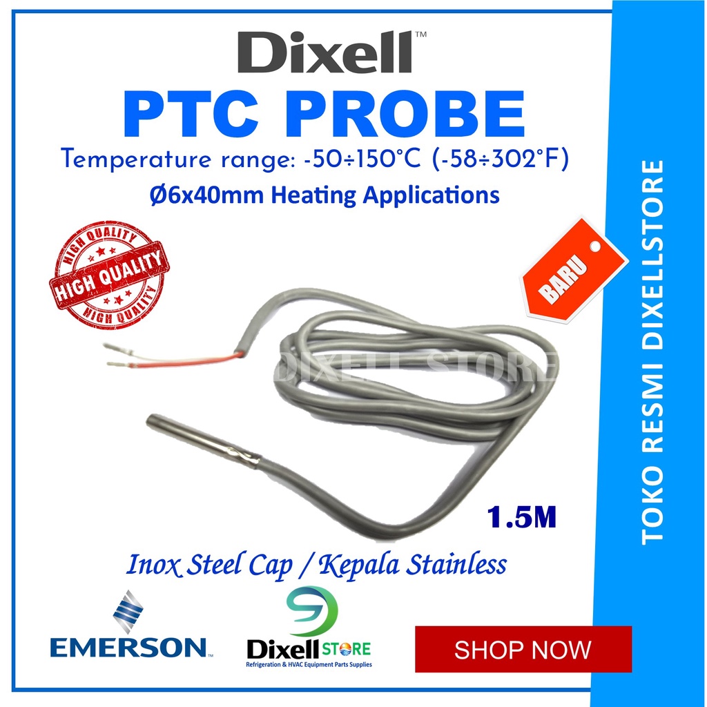 Jual Sensor DIXELL PTC Probe 1.5 Meter EMERSON Indonesia|Shopee Indonesia
