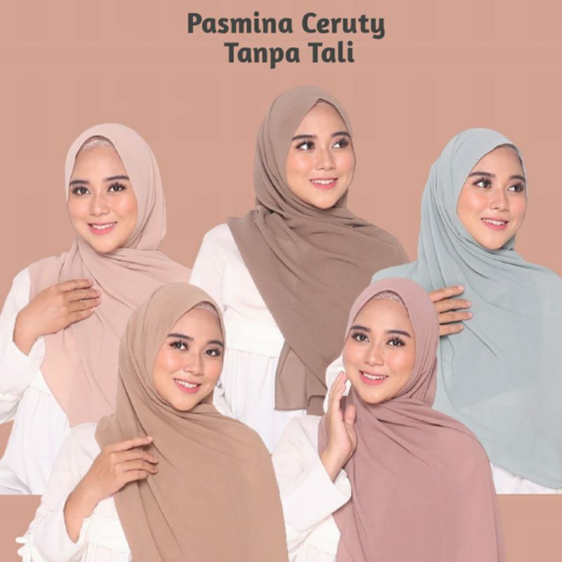 Jual Pasmina Ceruty Babydoll (Part 1) Ukuran 180 cm X 75 cm) | Shopee Indonesia
