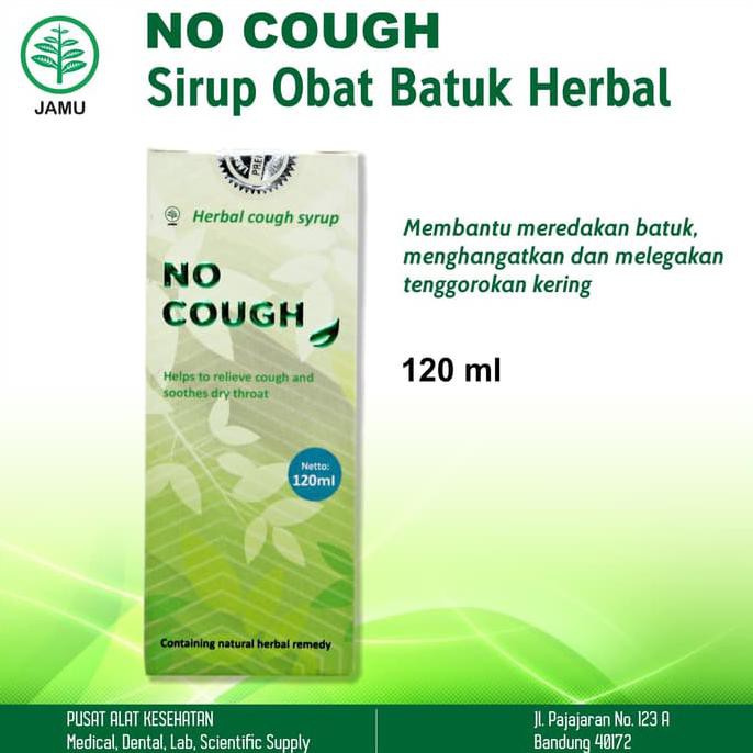 Jual NO COUGH HERBAL COUGH SYRUP - SIRUP OBAT BATUK HERBAL 120ML PALING ...