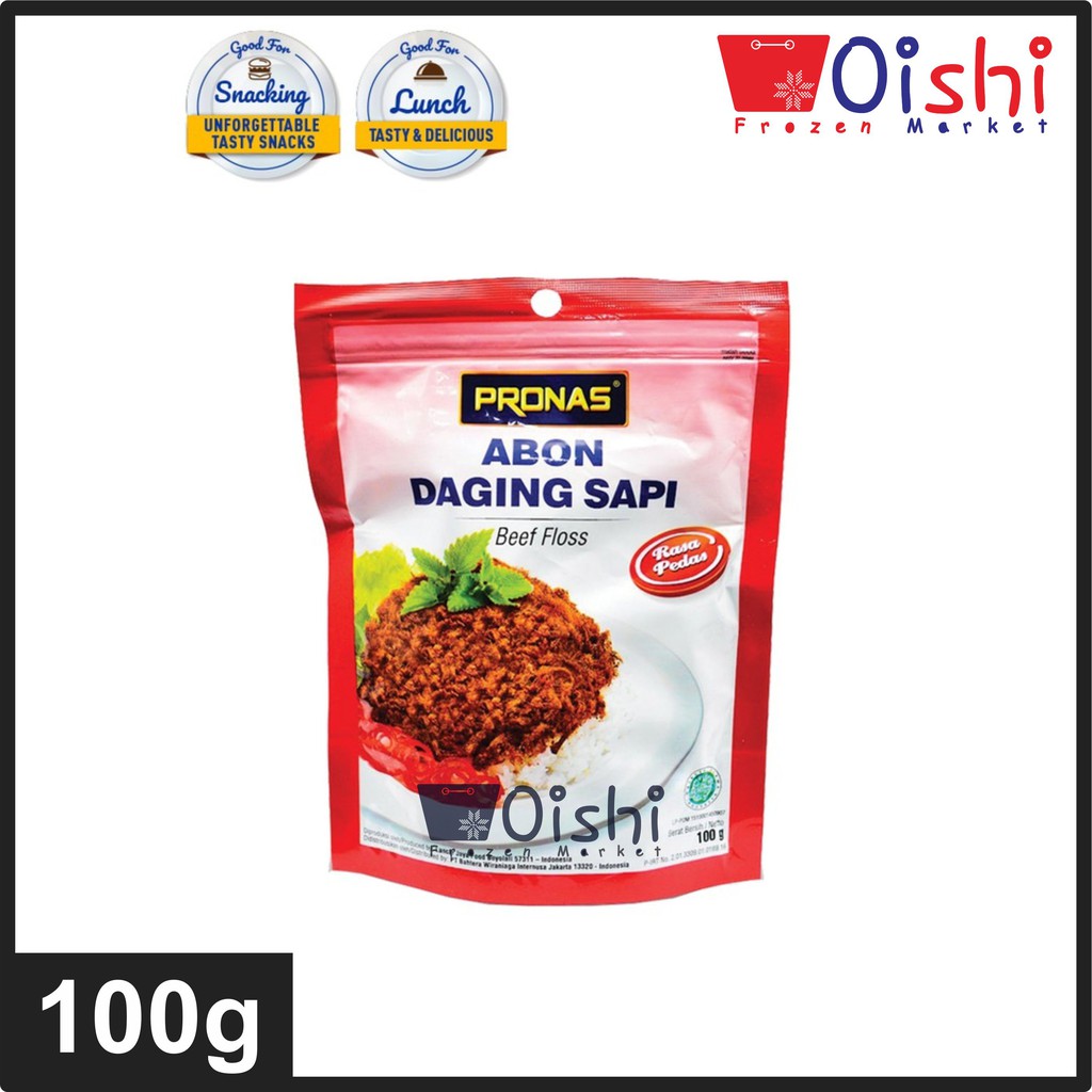 Jual Pronas Abon Daging Sapi (Original, Pedas dan Sapi Bawang) 100g ...