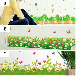 Jual RELIZA WALL STICKER / STIKER DINDING RUMPUT PAGAR BUNGA | Shopee ...