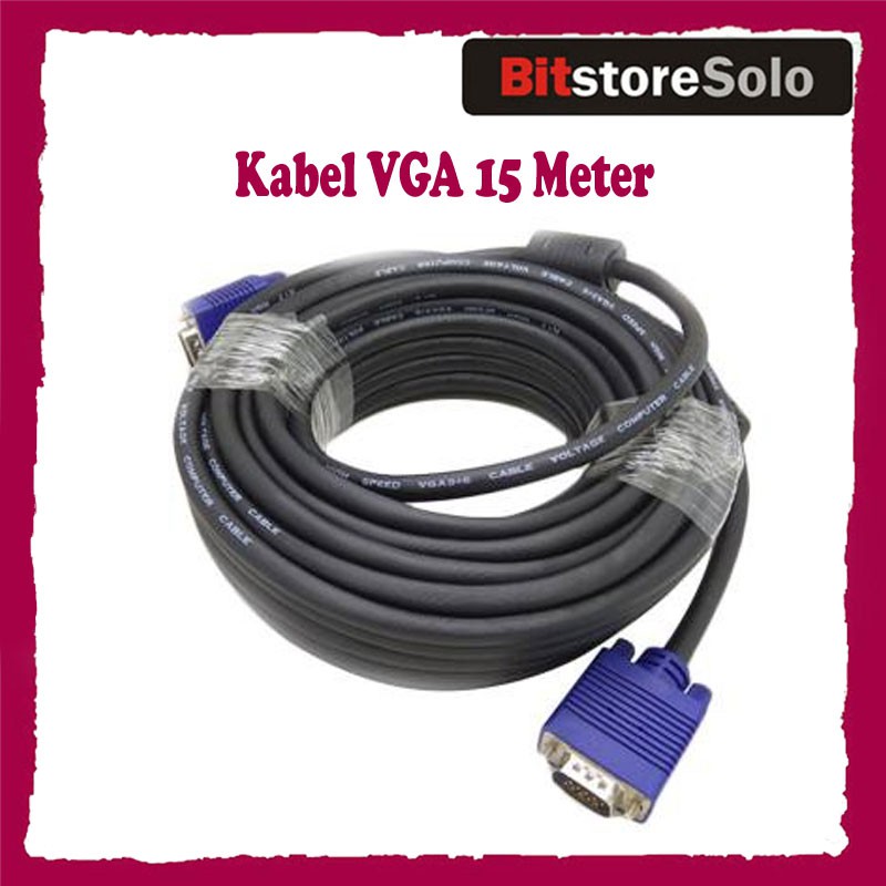Jual Kabel Vga Display Kabel Monitor panjang 15 Meter | Shopee Indonesia