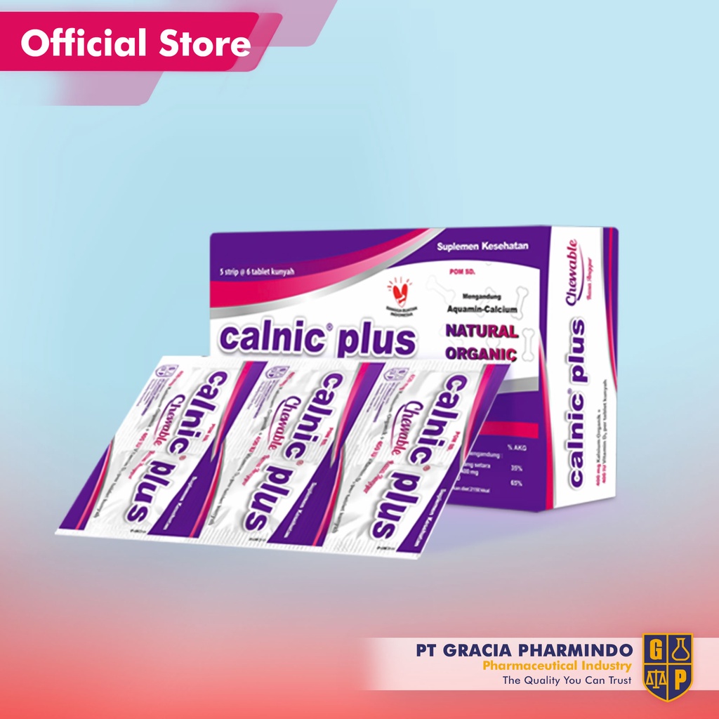 Jual Calnic Plus Chewable - Kalsium Organik - Tablet Kunyah Rasa ...